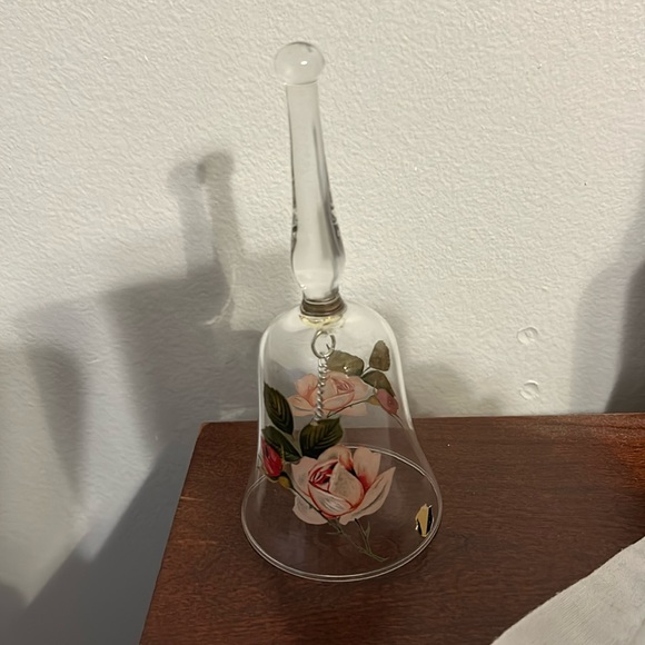 Vintage | Accents | Vintage Flower Glass Bell | Poshmark